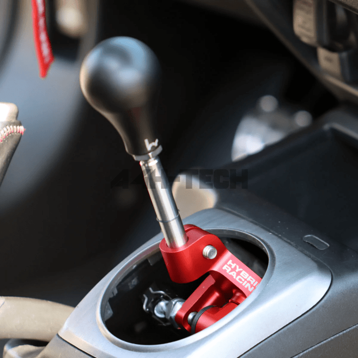 Hybrid Racing Einstellbare short shifter Schwarz Honda Civic 06 12 HYB SAS 01 16 A4H TECH ALL4HONDA.COM A4H TECH.COM