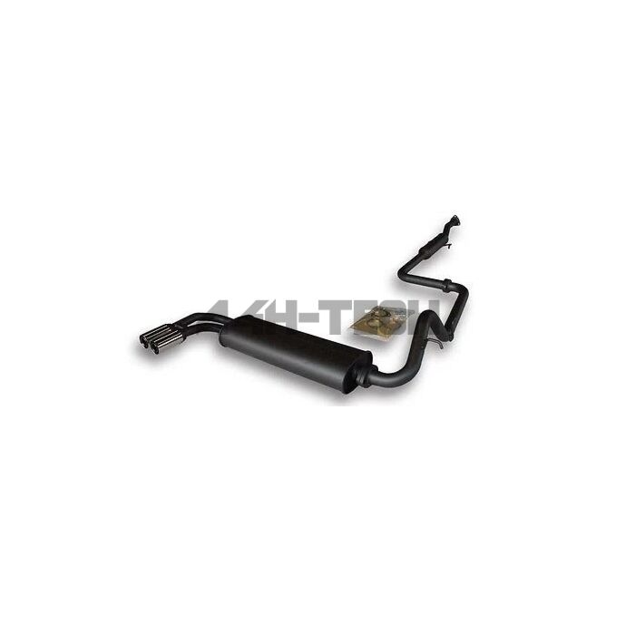 HKS R 2 sport auspuffanlage 2 schwarz Civic 88 91 3drs LES H05 A4H TECH ALL4HONDA.COM A4H TECH.COM